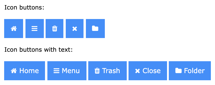 How Can I Create Icon Buttons W3Schools