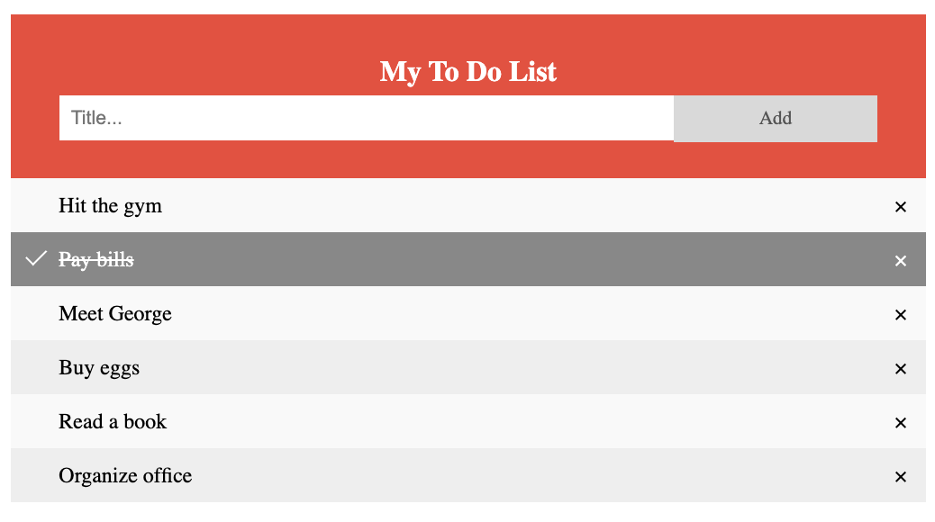 How Can I Create A To Do List W3Schools